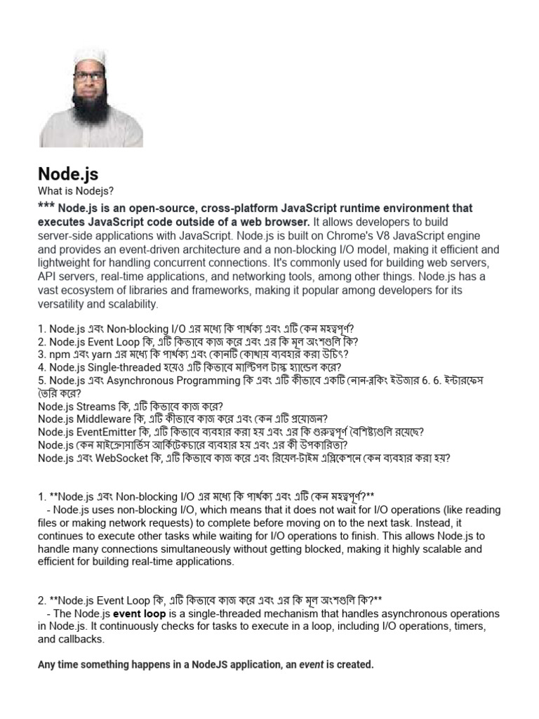 Q NodeJs | PDF | Databases | Software Engineering