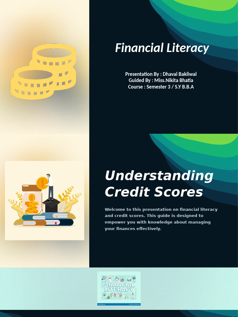 Financial Litracy | PDF | Credit History | Credit