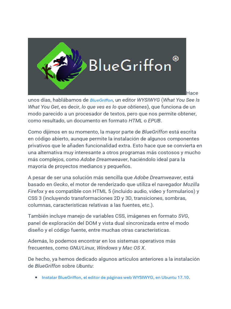 Blue Griffon | PDF | Arte | Tecnología