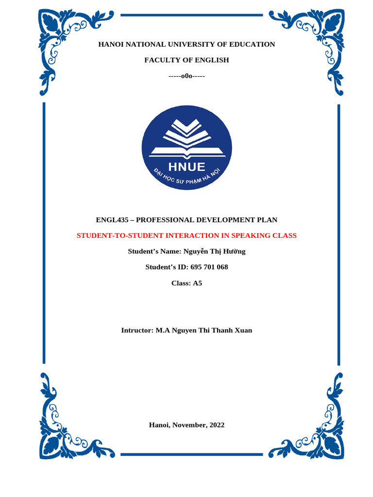 HANOI NATIONAL UNIVERSITY OF EDUCATION | PDF | Teachers | Learning