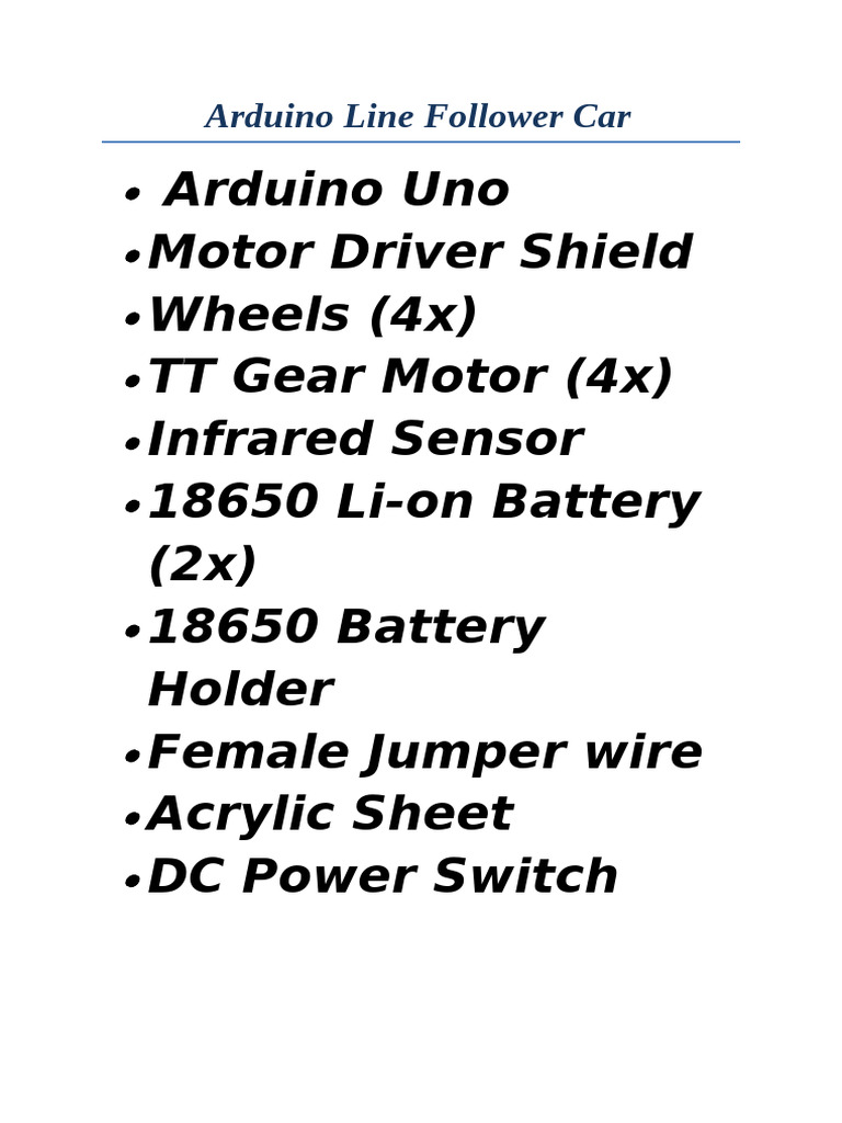 Arduino Line Follower Car - Innvoation Lab | PDF | Technology & Engineering
