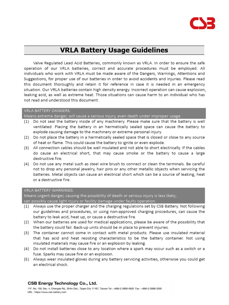 2.1 Battery Usage Guidelines en | PDF | Rechargeable Battery | Battery ...
