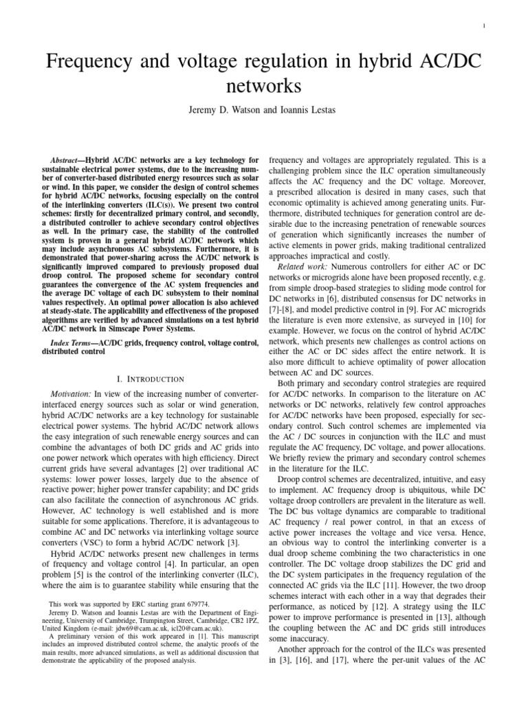 AC_DC_final | PDF | Alternating Current | Electrical Grid