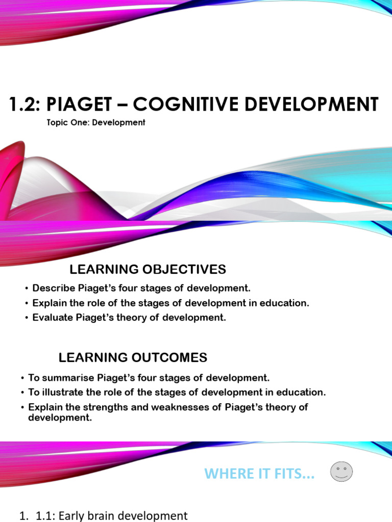 Piaget's Stages of Cognitive Development | PDF | Schema (Psychology ...