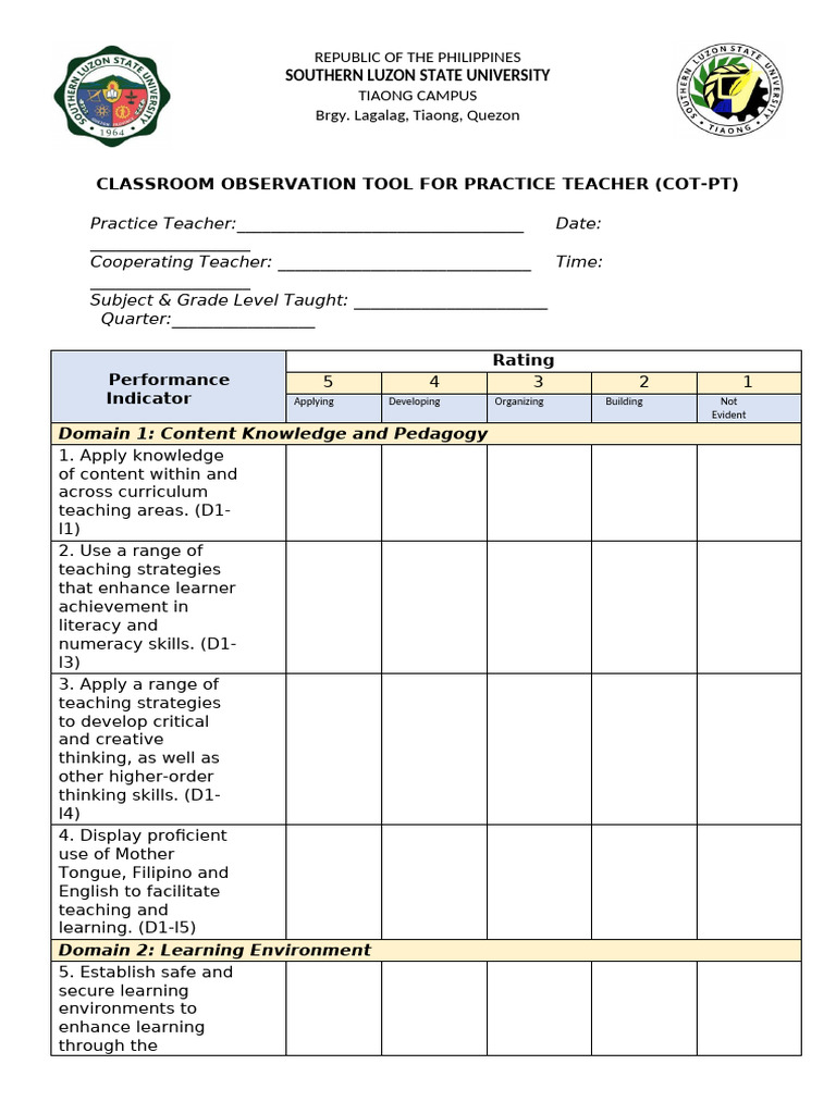 OBSERVATION | PDF | Learning | Teachers