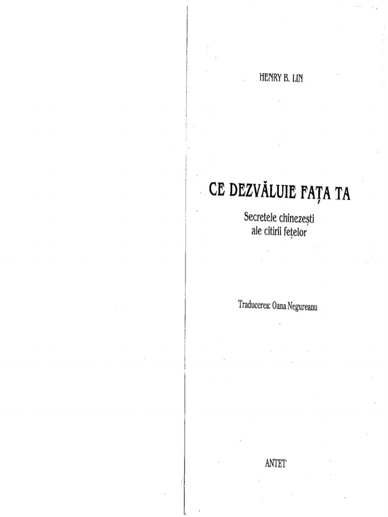 Ce Dezvaluie Fata Ta | PDF