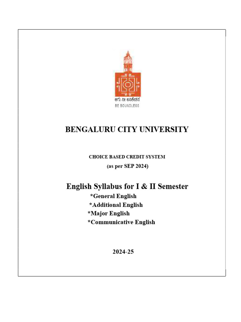 BA English UG Syllabus SEP | PDF | Educational Assessment | Human ...