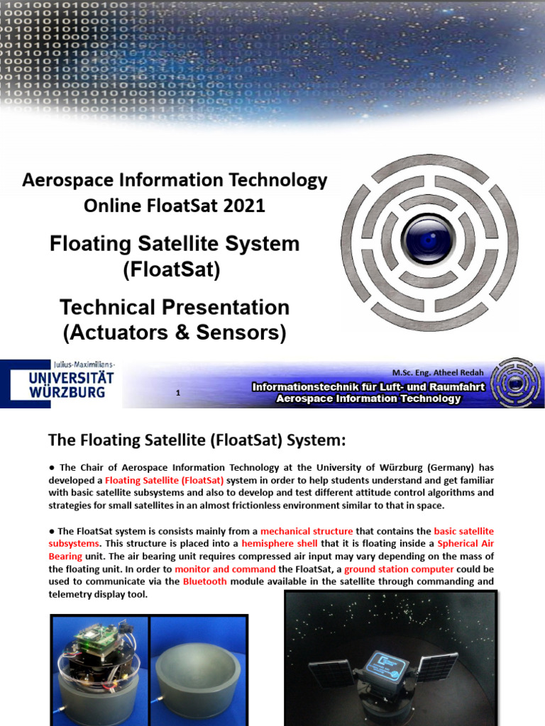 Online FloatSat 2021 - Technical Presentation (Actuators Sensors) | PDF | Inertial Navigation ...