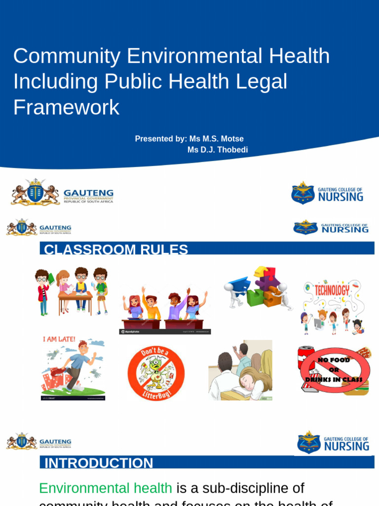 Edited 2024 Community Environmental Health Power Point | PDF ...