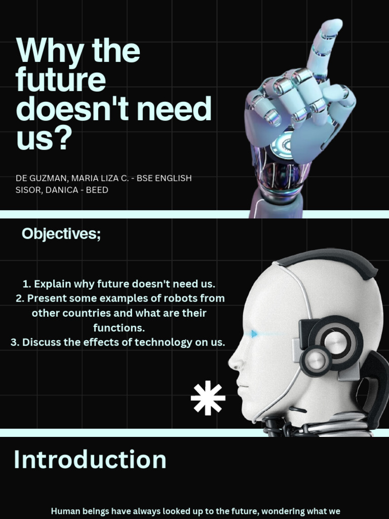 Why The Future Doesnt Need Us - 20241104 - 115254 - 0000 | PDF ...
