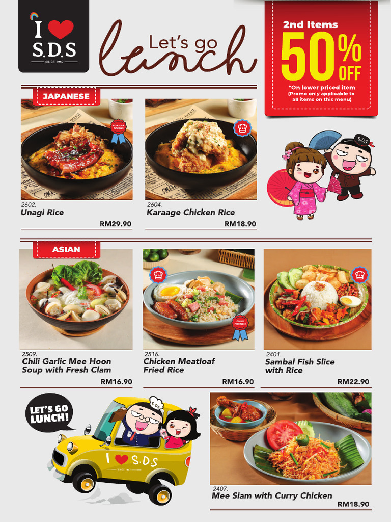 Sept-Lunch-Menu A4 JB FA Compressed | PDF