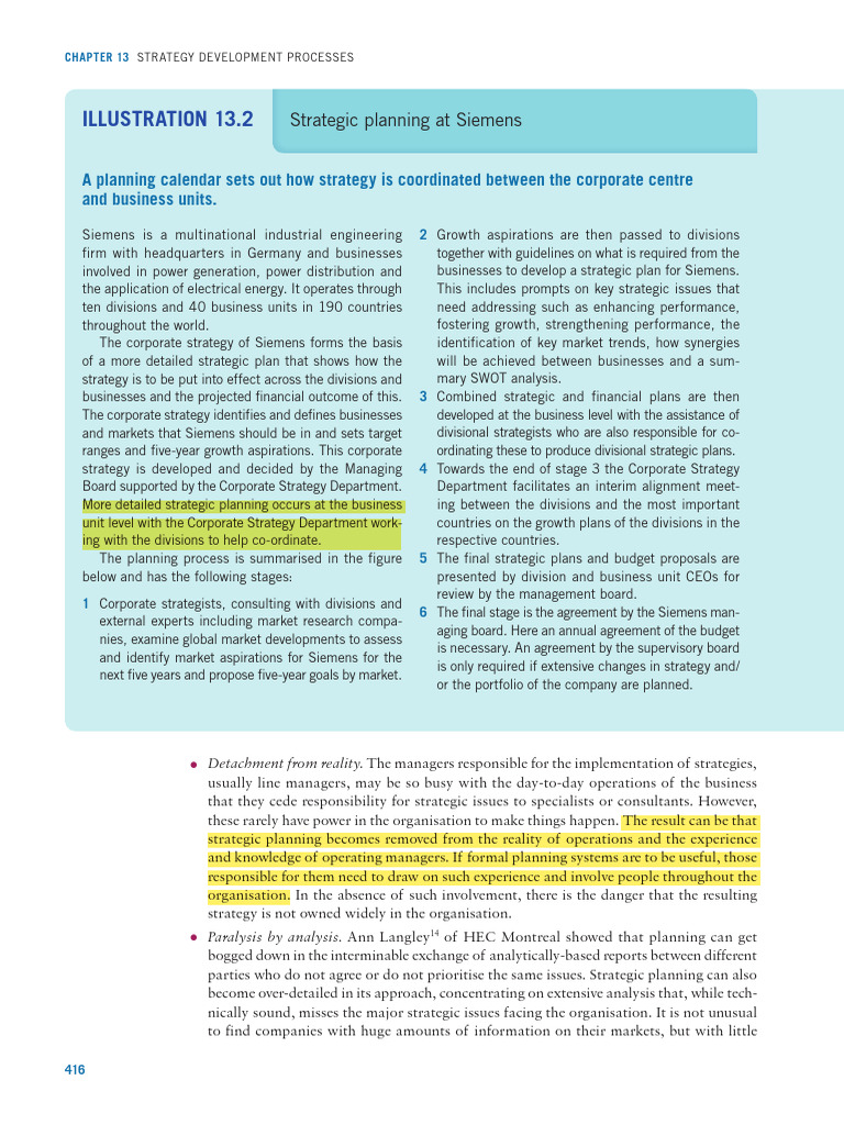Chapter 13 - Case Studies | PDF | Strategic Planning | Strategic Management