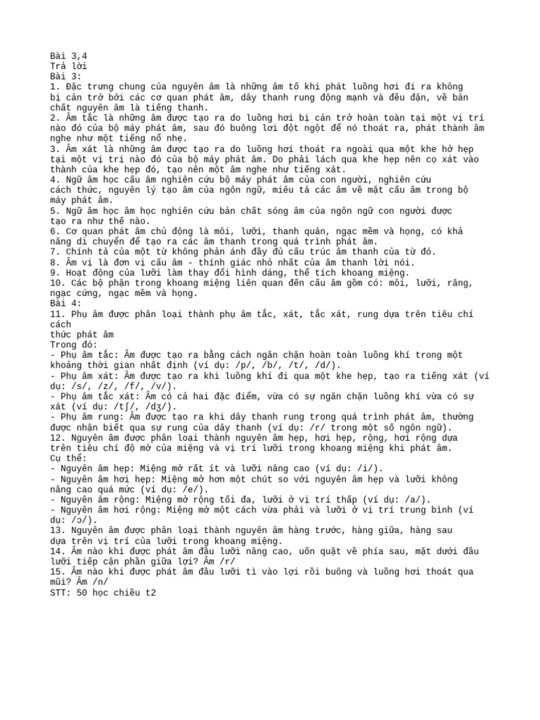 DLNN Chiều t2 STT 52 | PDF