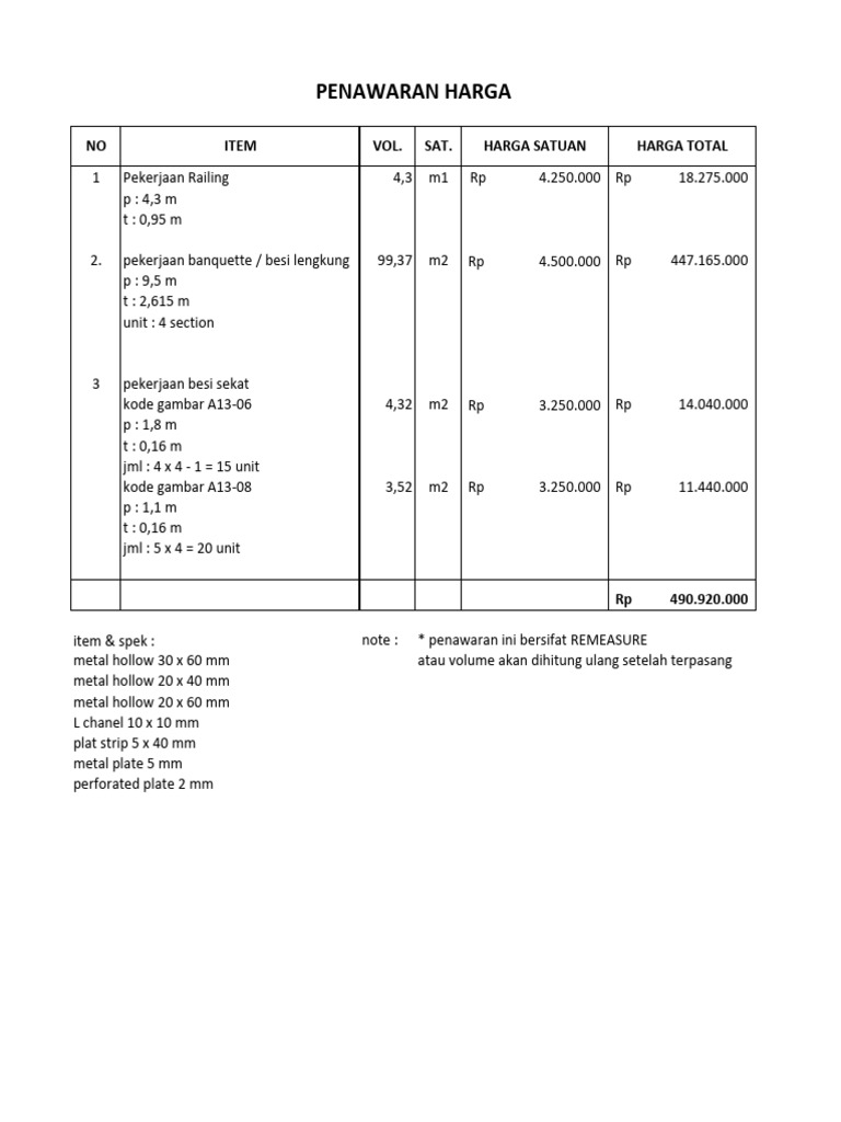 PH Besi Interior | PDF
