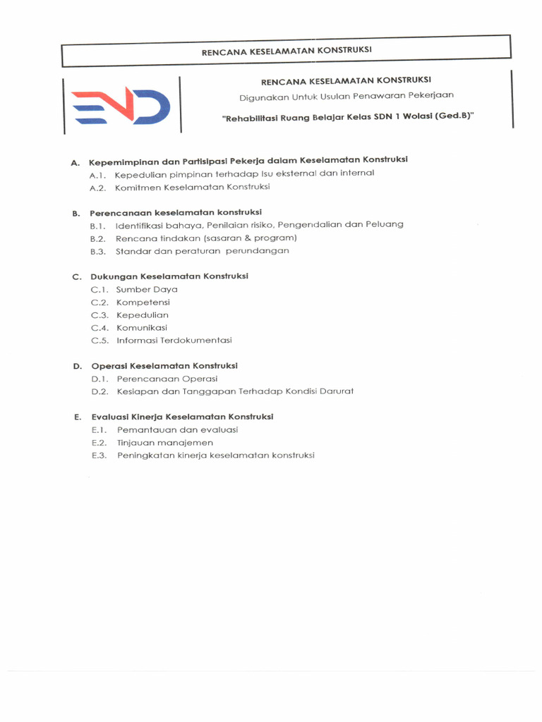 RKK - SDN 1 Wolasi Ged. B | PDF