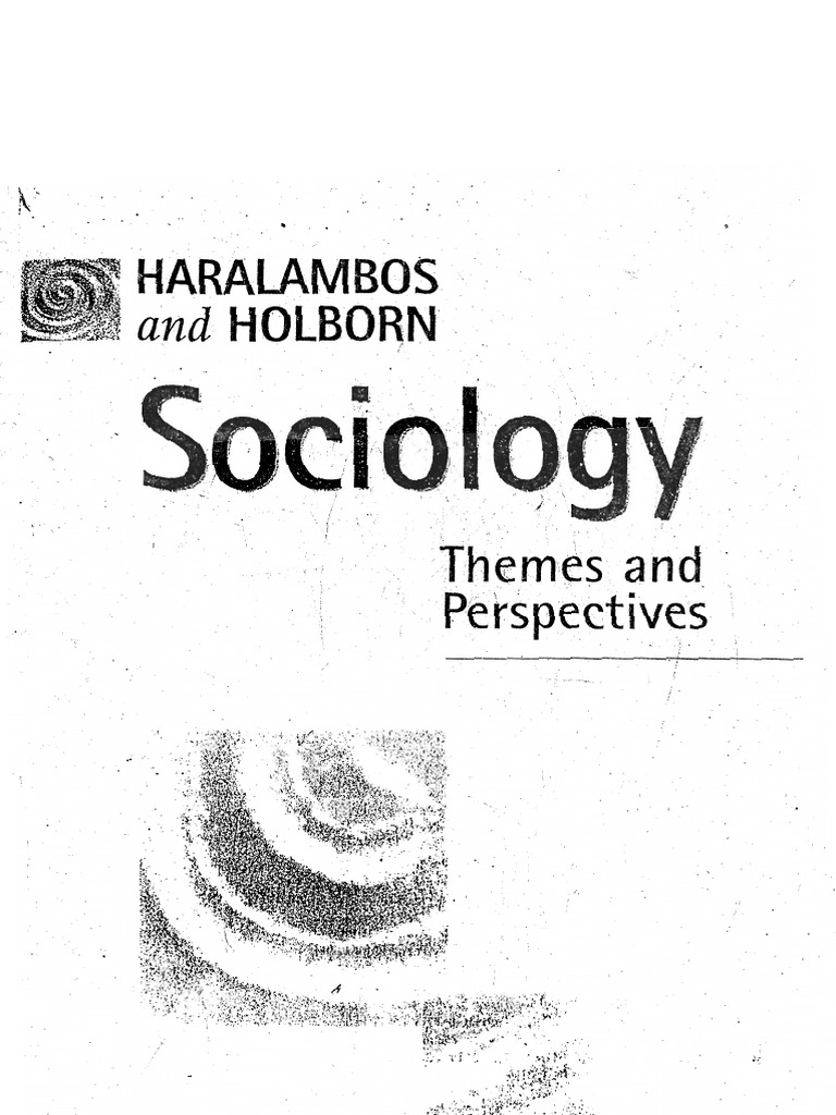 Must Read For Sociology Haralambos and Holborn ( | PDF | Business