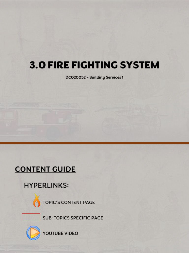 3.0 Fire Fighting System | PDF | Firefighting | Fire Sprinkler System