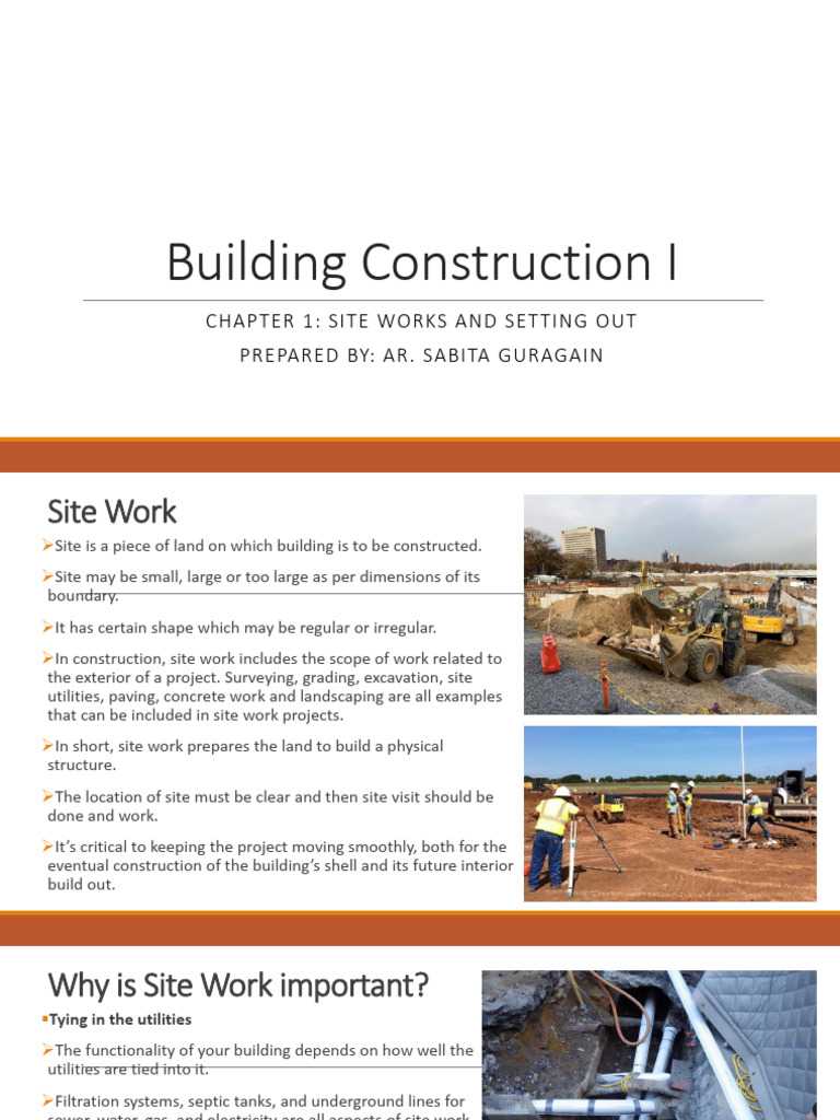 Building Construction I - Lecture 2 - Chapter 1 | PDF | Earth Sciences