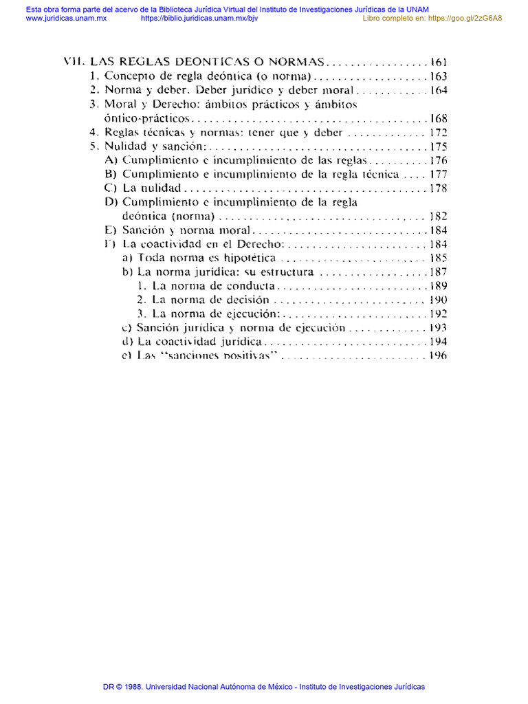 Robles - Las Reglas Del Derecho y Las Reglas Del Juego 09. Vii Las Regla Deonticas o Normas | PDF
