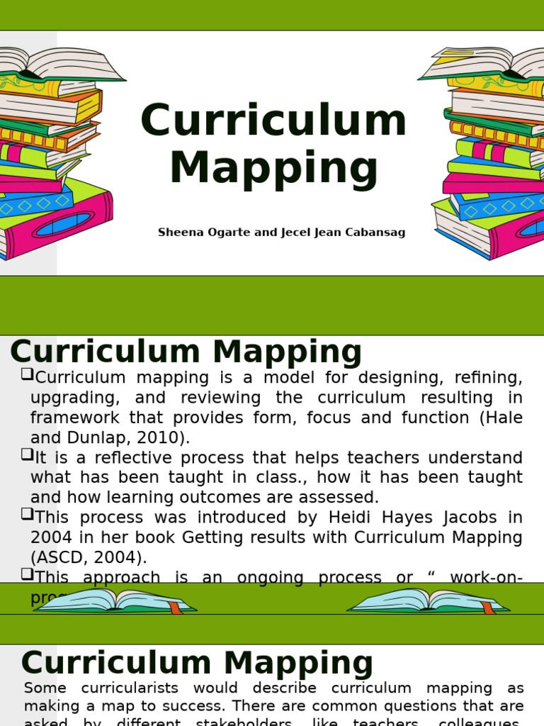 Curriculum Mapping Process - PPT (Group 10) | PDF | Curriculum | Education Theory