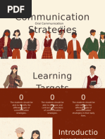 Oral Communication - Communicative Strategies | PDF | Career & Growth