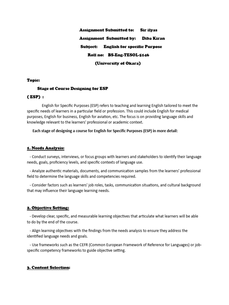 Assignment of Esp.... | PDF | Educational Assessment | Learning