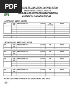 2025 Mock Examination Timetable | PDF
