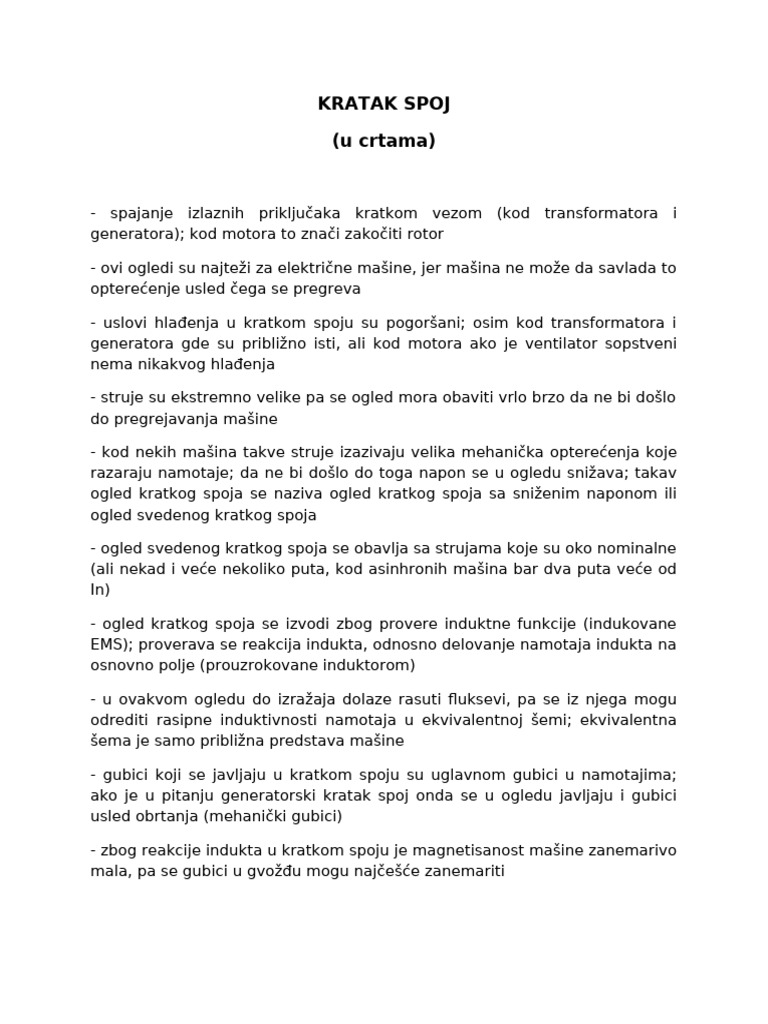 Kratak Spoj | PDF