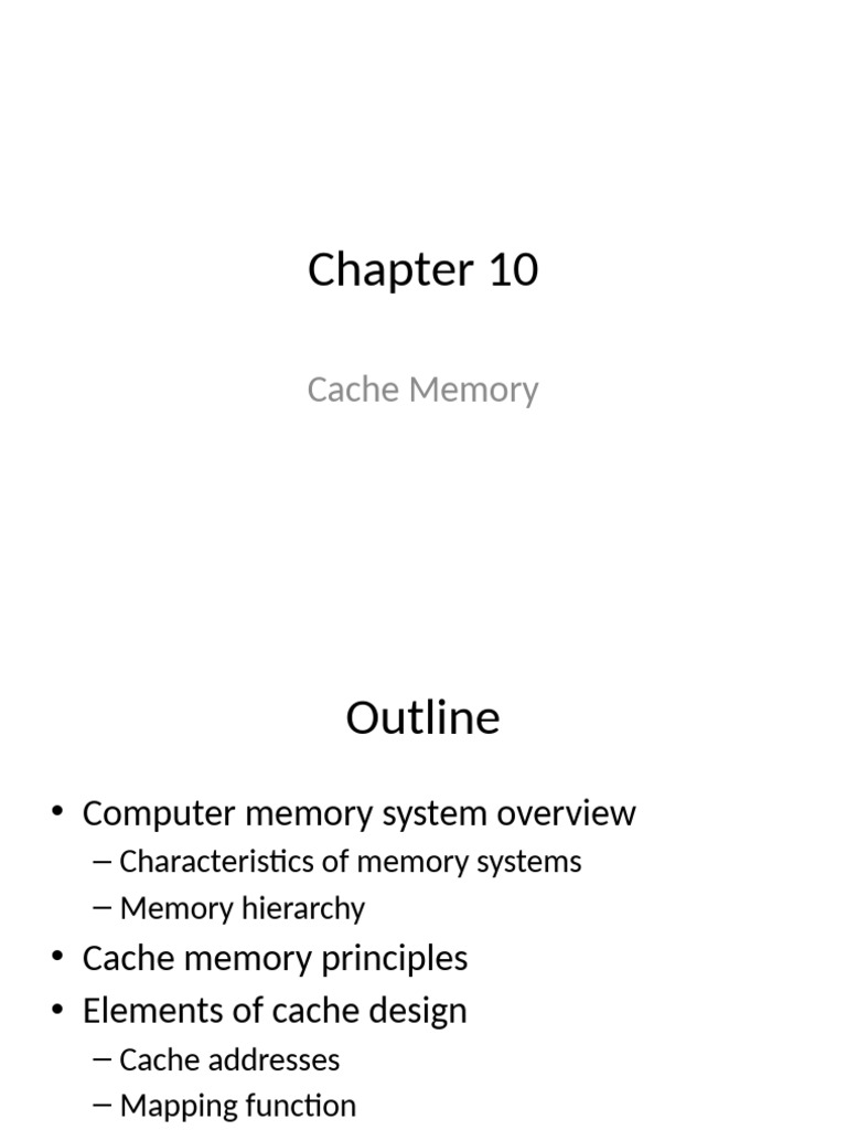 Lec 10 | PDF | Computer Data Storage | Cpu Cache Lec 10 | PDF | Computer Data Storage | Cpu Cache