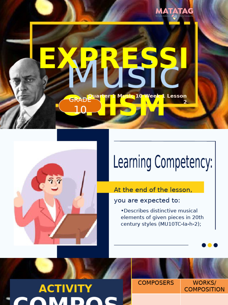 MUSIC10 Q1 PPT Wk1 Day 2 Expressionism | PDF | Expressionism ...