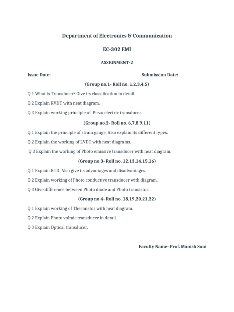 EC 302 EMI ASSIGNMENT-2 2024 New | PDF