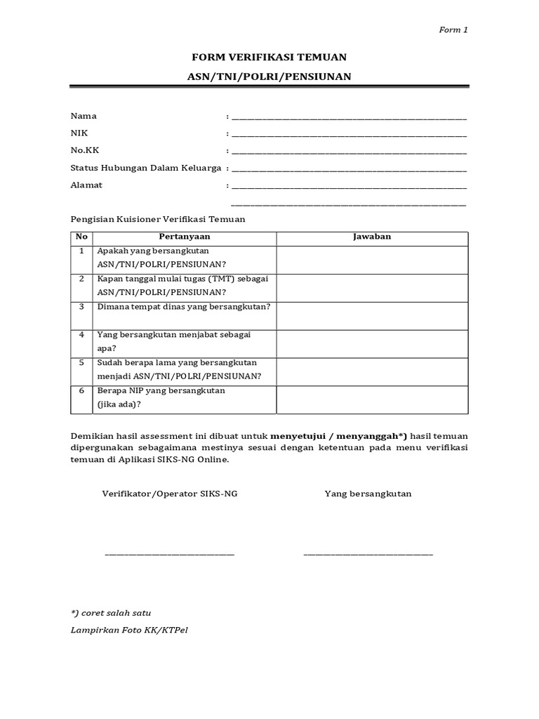 Form Verifikasi Temuan | PDF | Bisnis