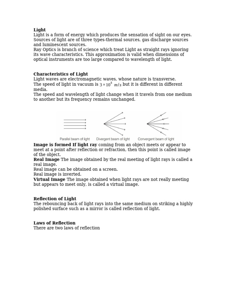 Ch 9 Ray Optics | PDF | Refraction | Mirror