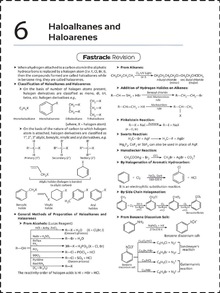 6.haloalkane and Haloarene-12th | PDF
