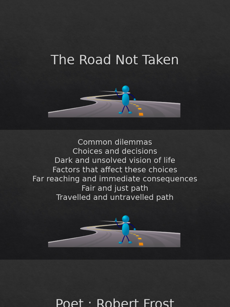 Choices and Consequences in Frost's Poem | PDF