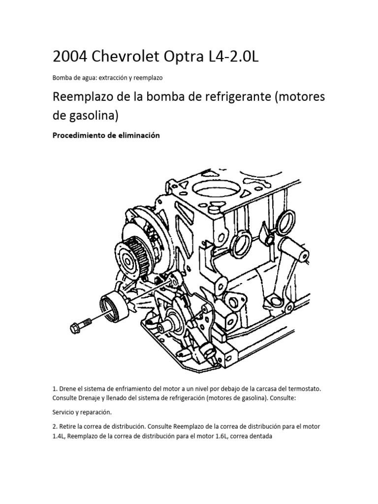 2004 Chevrolet Optra L4 | PDF | Máquinas | Vehículo de motor