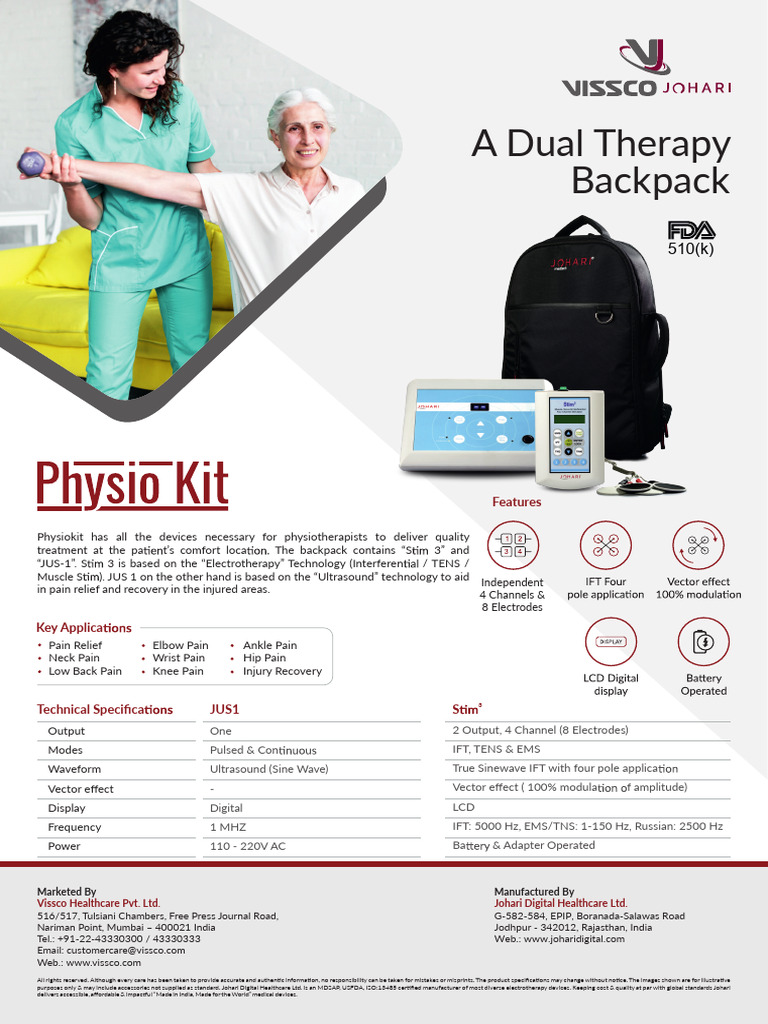 Physiotherapy Device Backpack | PDF | Clinical Medicine