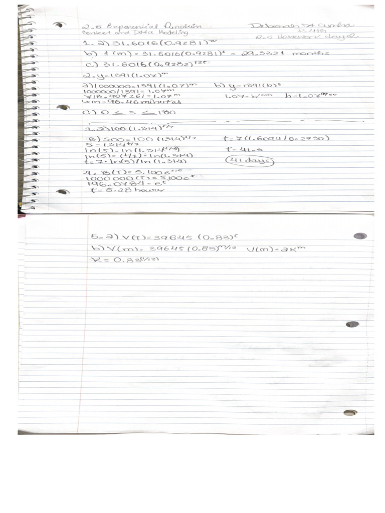 2.5 Homework Day 2 | PDF