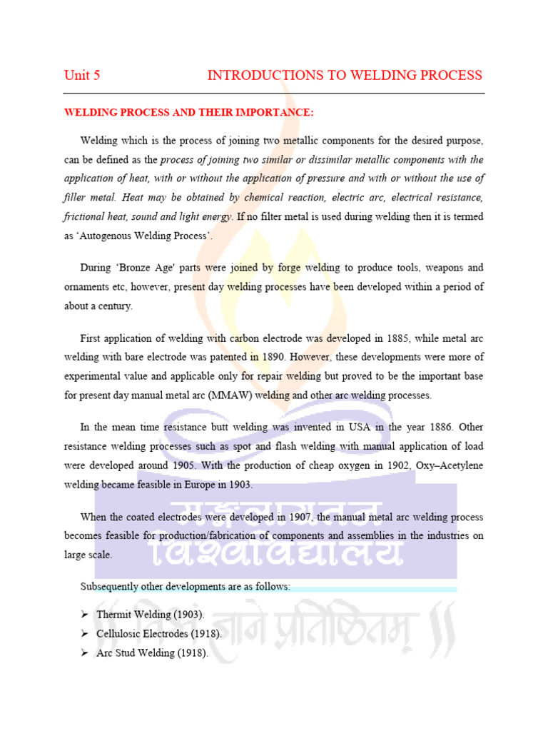 unit 5 | PDF | Soldering | Welding