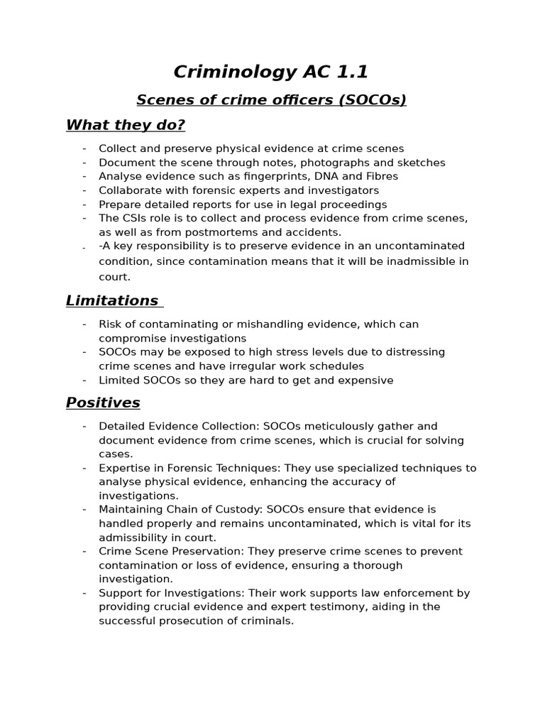 Crim Unit 3 Ac 1.1 | PDF | Prosecutor | Crime Scene