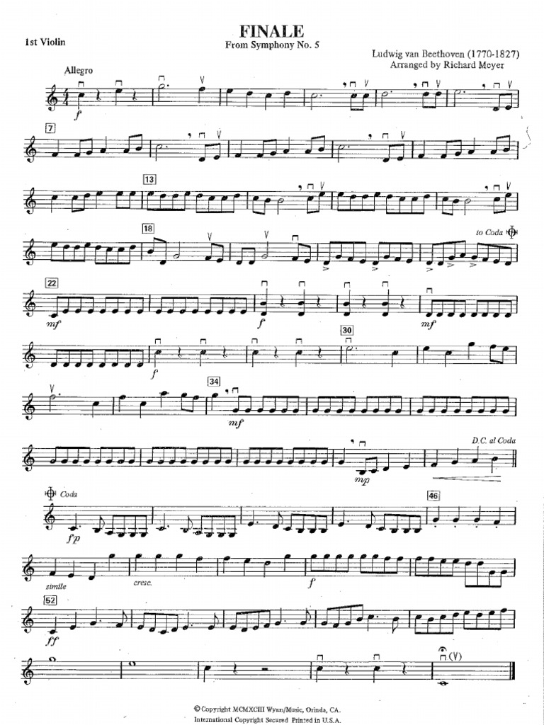 Finale Music Score | PDF