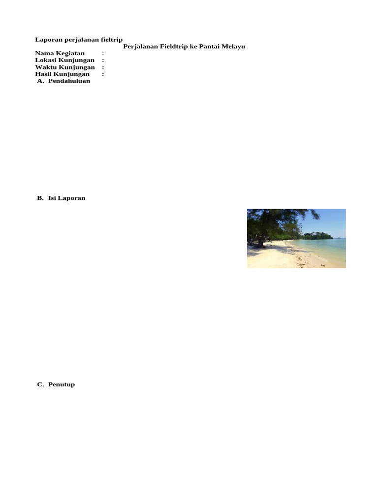 LKPD Laporan Perjalanan Fieltrip John | PDF | Perjalanan | Sains ...