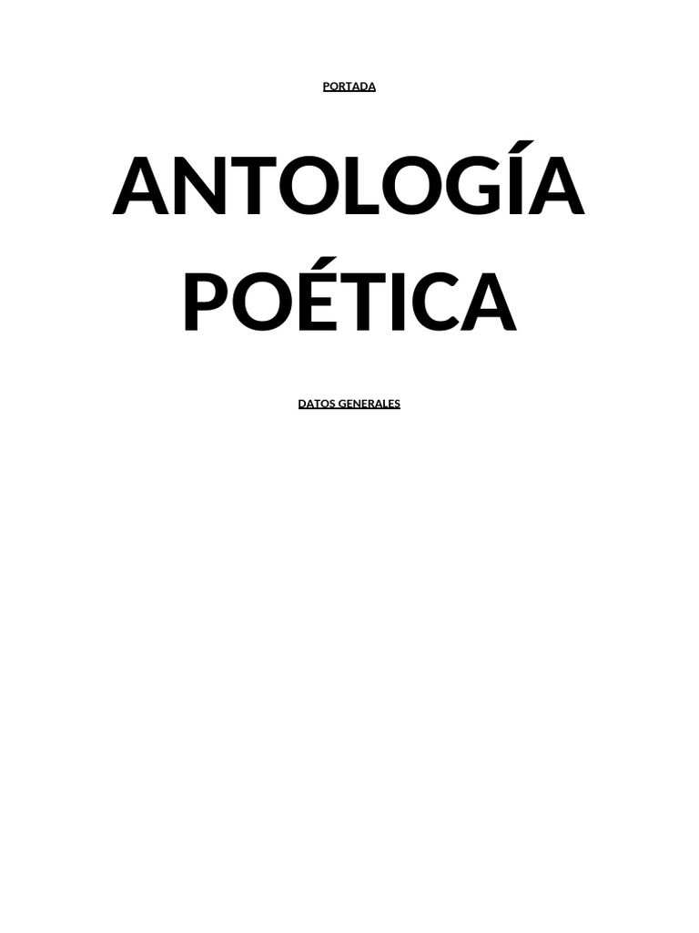 Formato de Antología | PDF