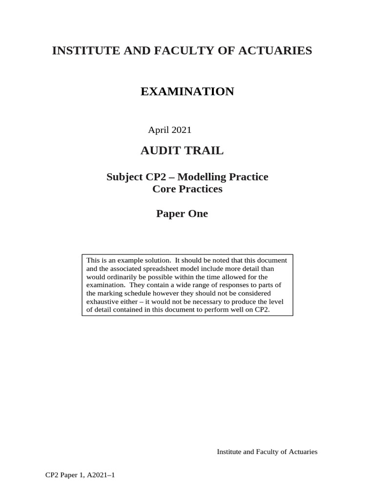 121 - CP2-P1 - Audit Trail v5 | PDF | Internal Rate Of Return | Net ...