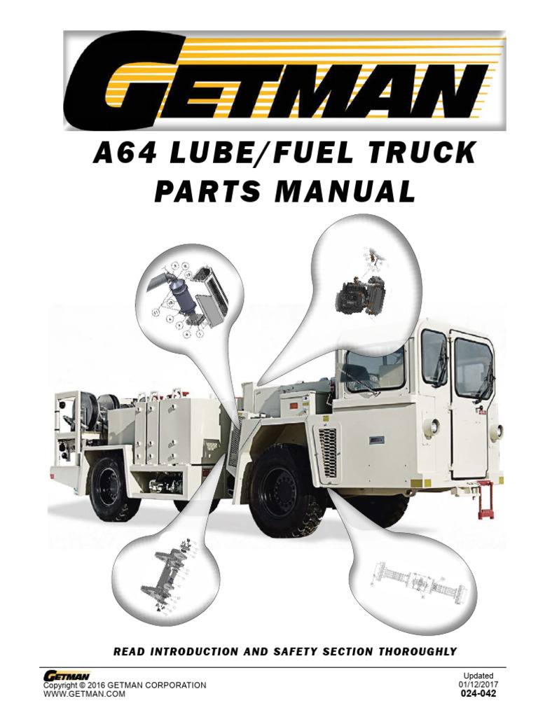 024-042 A64 Lube Fuel Truck Part Manual | PDF | Manual Transmission | Vehicles