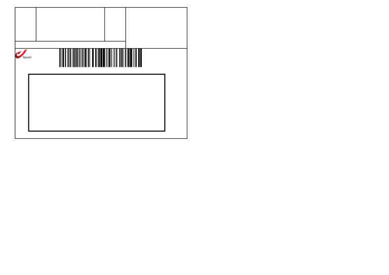 Bpost Return Label (RO-0422-764264-01) | PDF