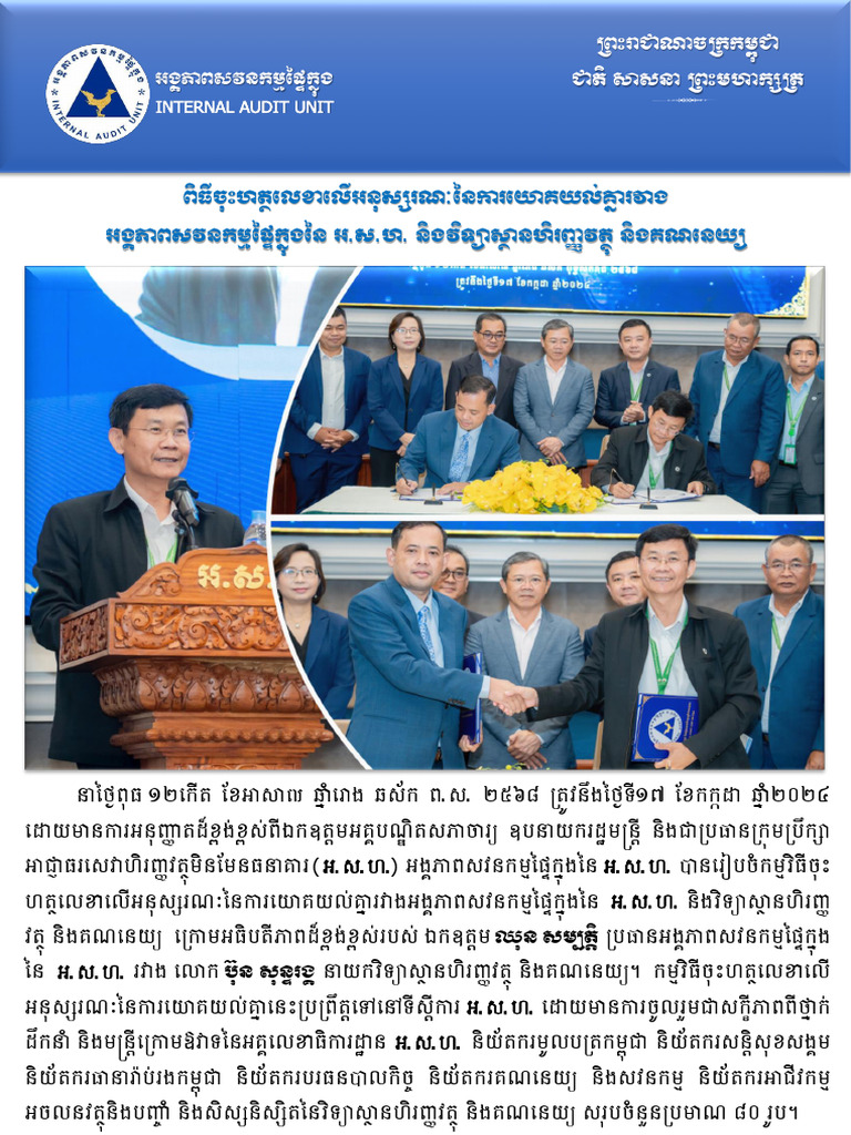 Internal Audit Unit | PDF