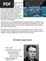 Birth Dates of Notable Scientists | PDF | Biology | Genetics