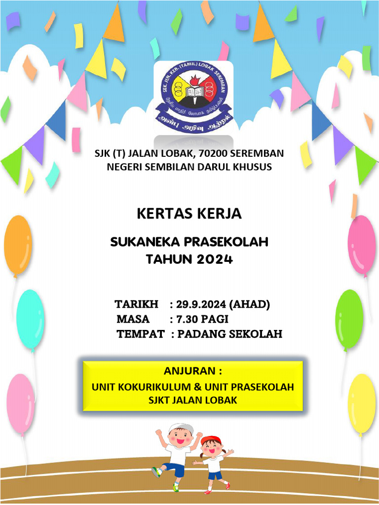 Kertas Kerja Sukaneka 2024 1 | PDF