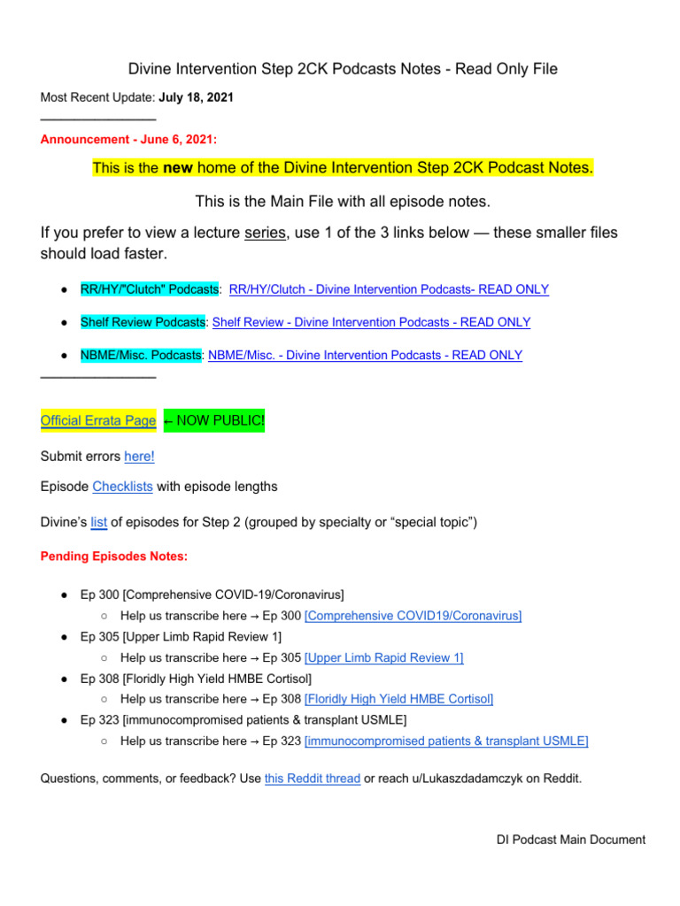 USMLE Inner Circle Step 2 CK Notes | PDF | Brain Tumor | Stroke
